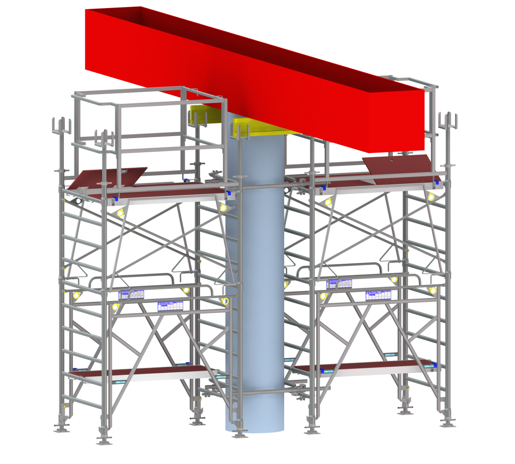 CAT et NT — 3D — CLAVETAGE POUTRE — ISO – copie | LVTec