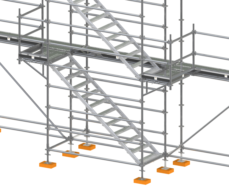 ÉCHAFAUDAGE ESCALIER DE CHANTIER | LVTec