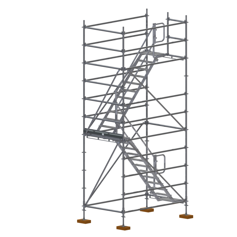 ÉCHAFAUDAGE ESCALIER DE CHANTIER | LVTec